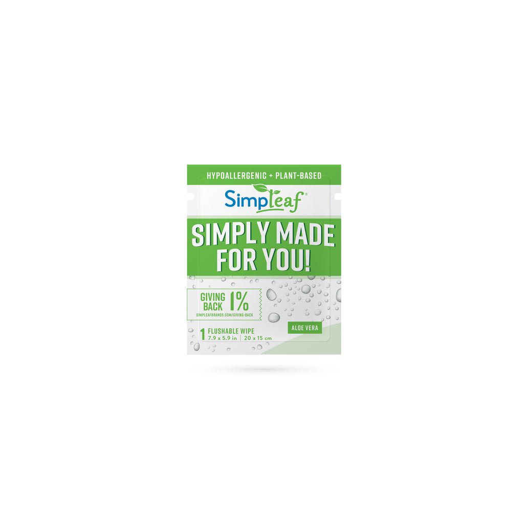 Simpleaf Individual Flushable Wipes (30-Pack) - On-the-Go – Simpleaf Brands