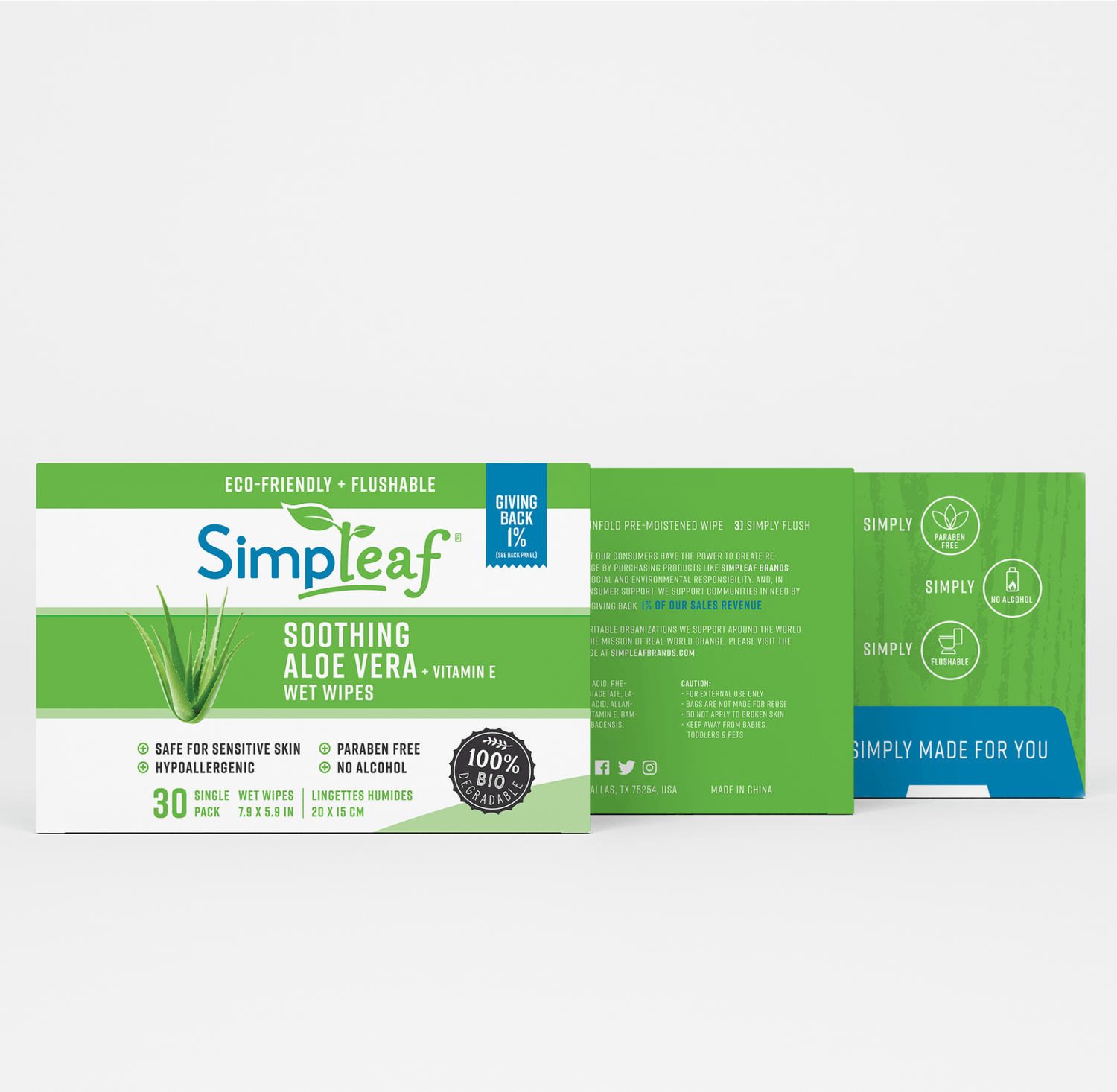 Simpleaf Individual Flushable Wipes (30-Pack) - On-the-Go – Simpleaf Brands