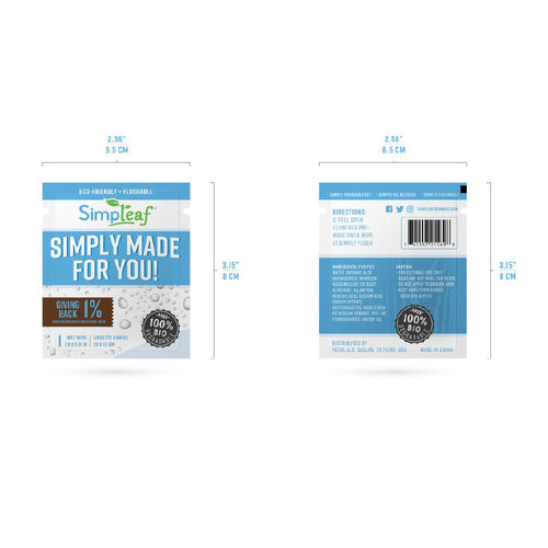 Simpleaf Individual Flushable Wipes (30-Pack) - On-the-Go – Simpleaf Brands